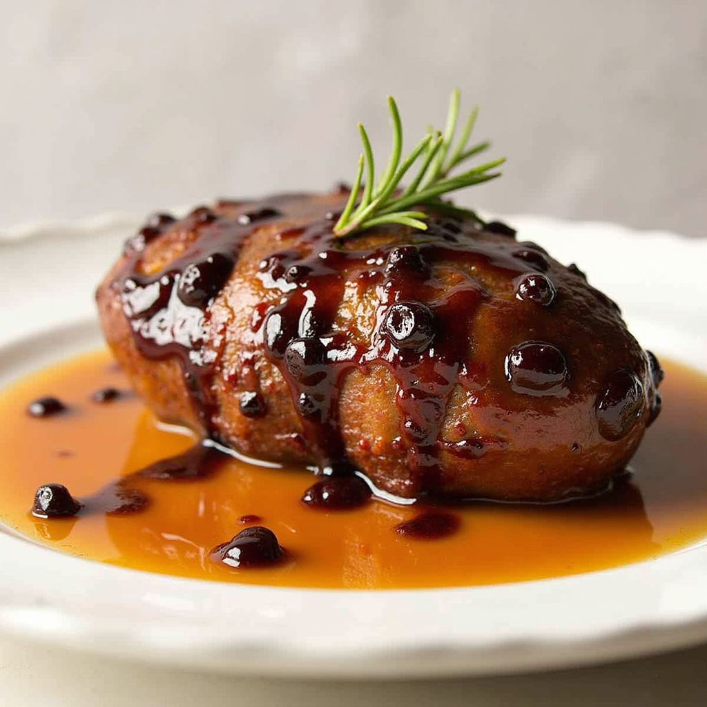 Paletilla de Cordero Asada con Mostaza y Glaseado de Grosella Roja ...