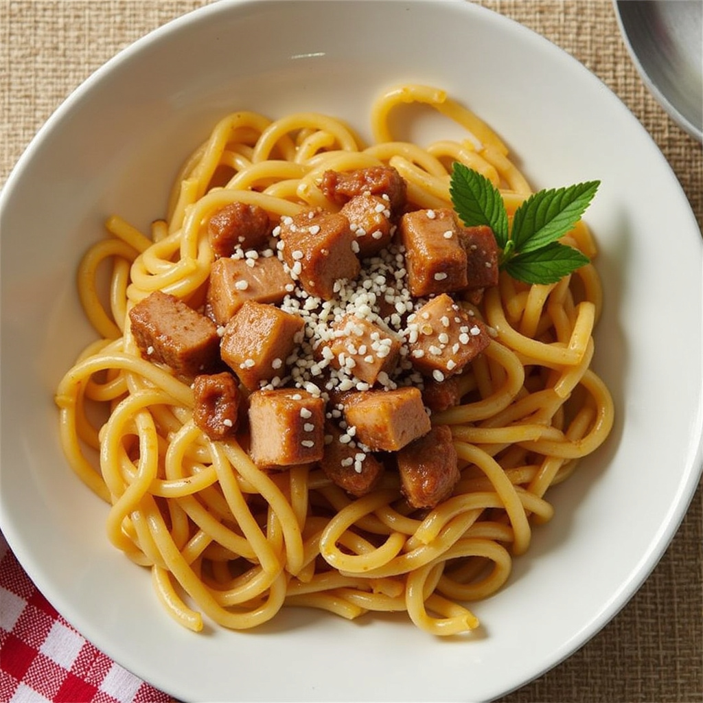 Saucy Pork and Pasta (recipe and tips)