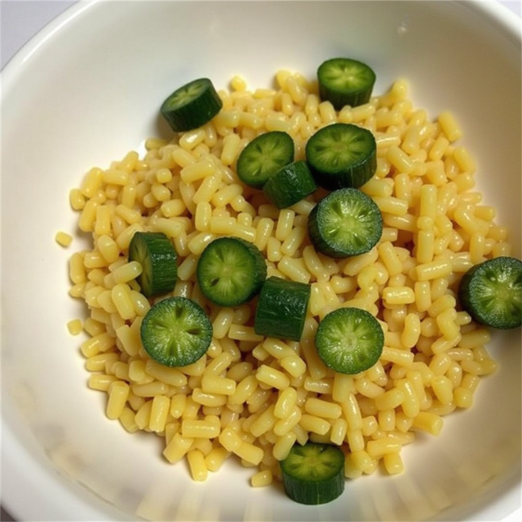 Plat d'accompagnement simple d'okra et d'igname Nagaimo (recette et ...