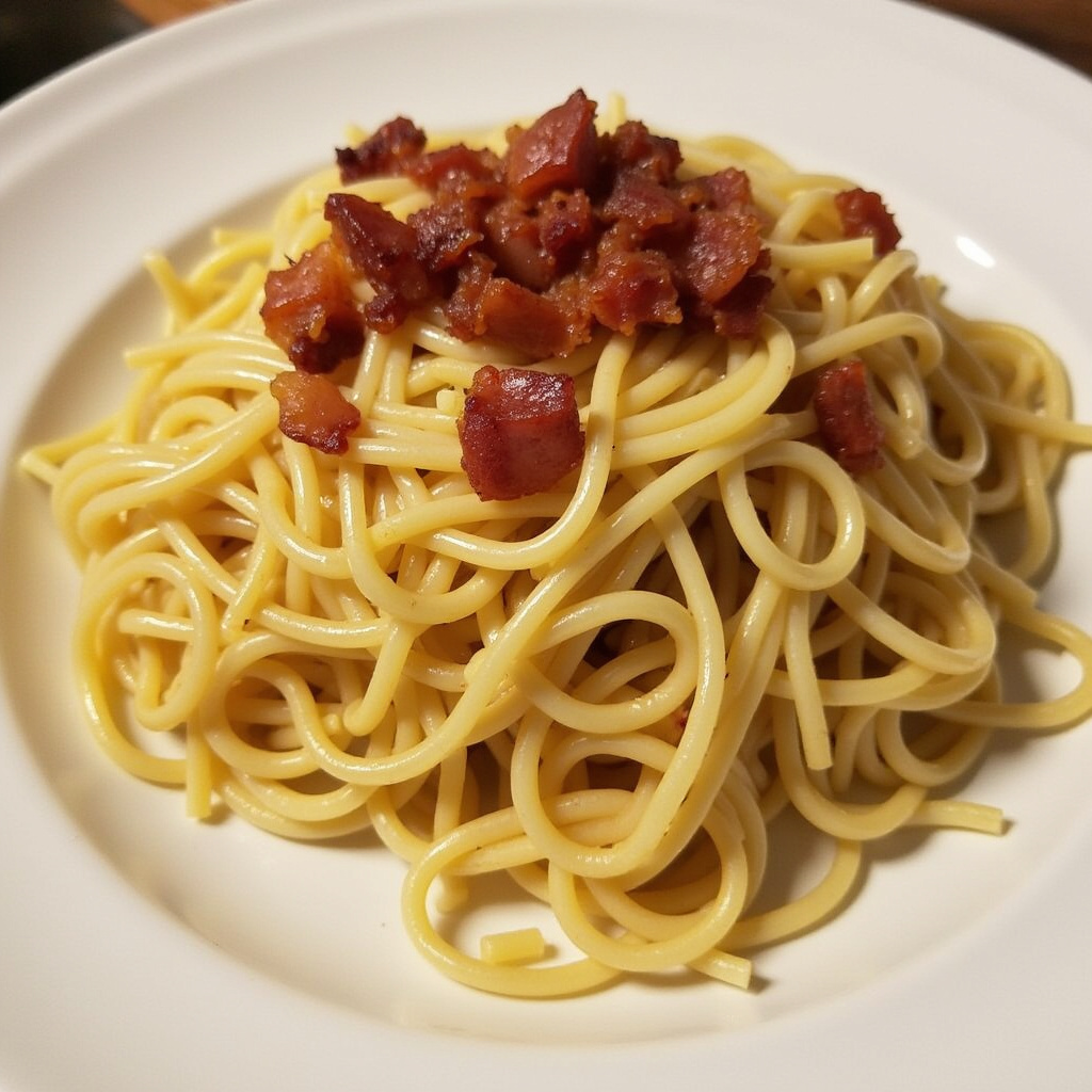 "Spaghetti And Bacon" (recipe and tips)