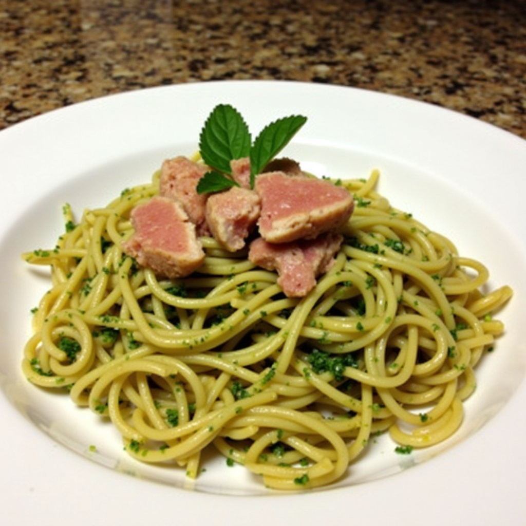Grunes Pesto Mit Thunfisch