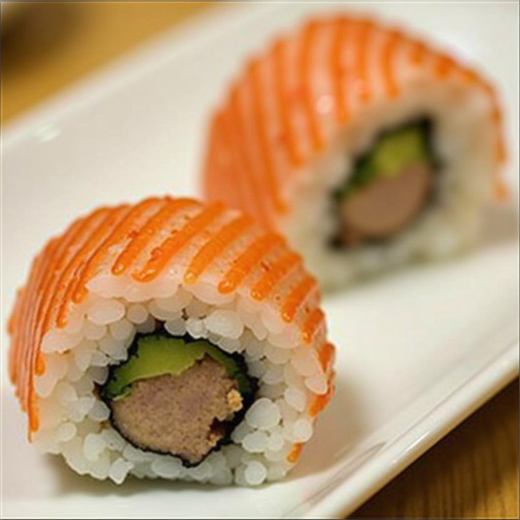 Western Style Temarizushi (Ball Shaped Sushi) with Cured Ham and Cheese ...