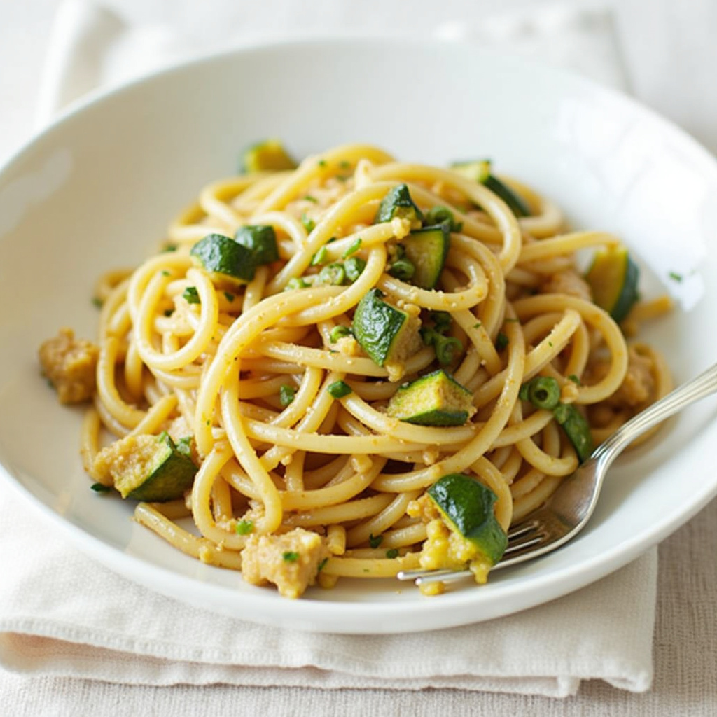 Whole Wheat Spaghetti With Zucchini Sauce (recipe and tips)